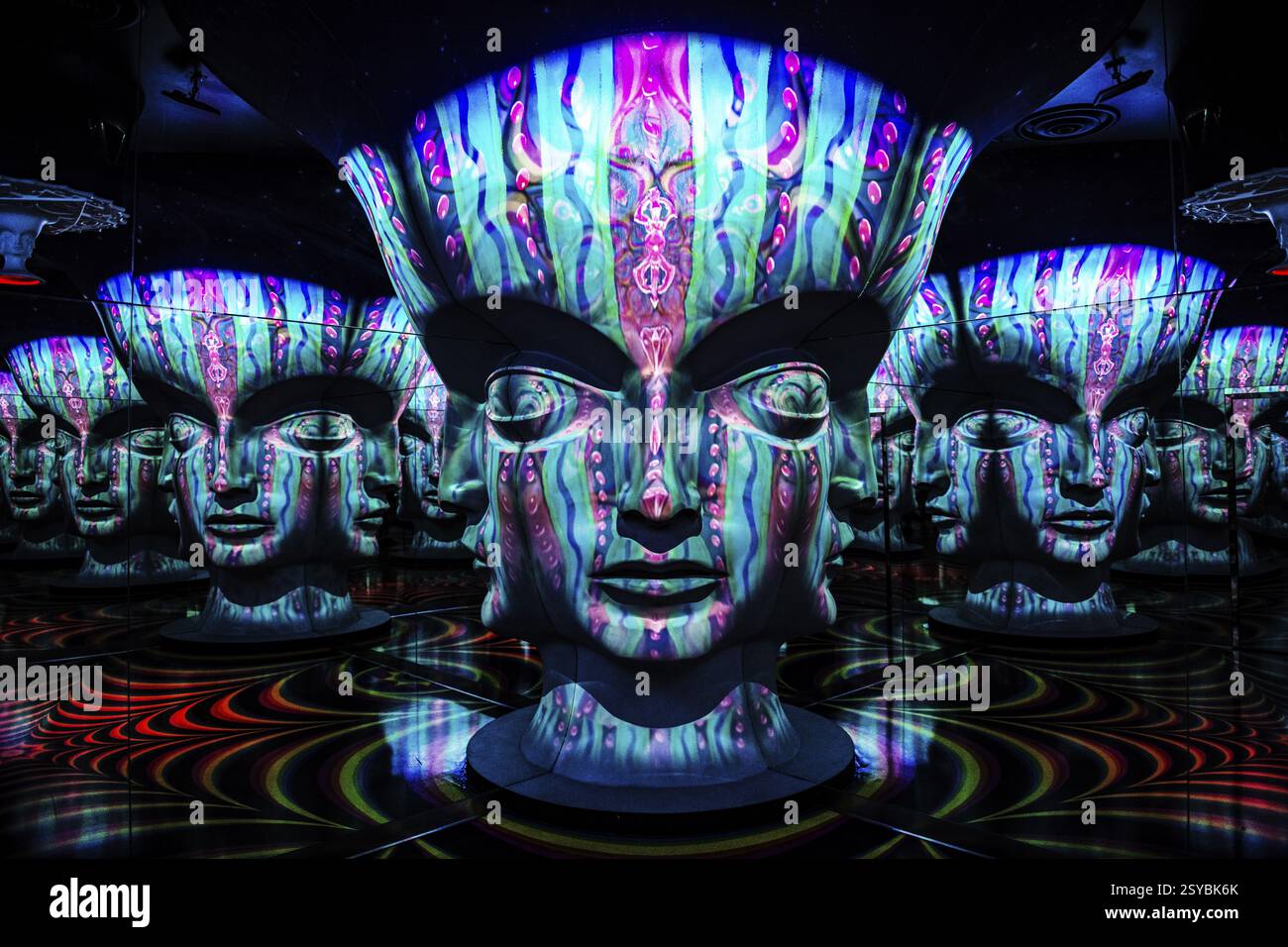 Panoptikum, visual art at the Meow Wolf Museum, Area 15, Las Vegas ...