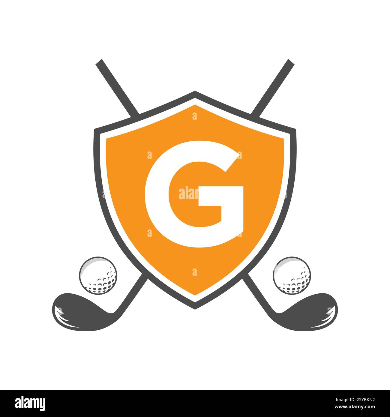 Monogram Letter G Golf Club Logo Design, League and Golfing Symbol ...