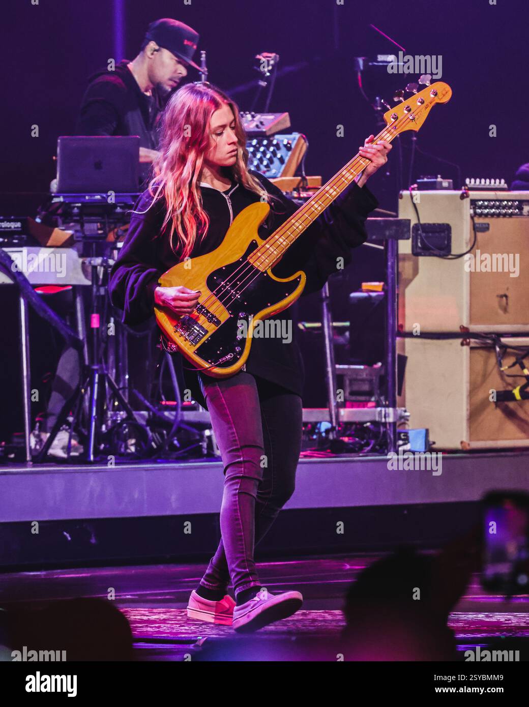 Bassist Nicole Row from the American rock band Incubus performs during ...
