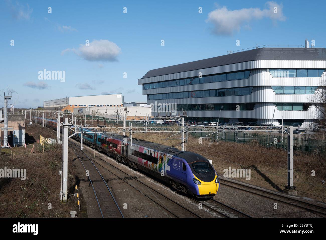 Pride liveried Avanti West Coast Pendolino train approaching Birmingham ...
