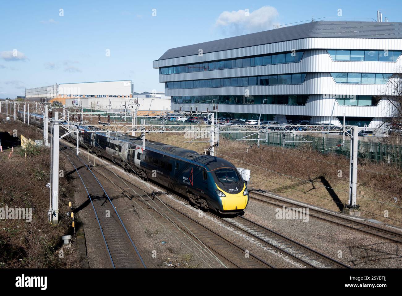 Avanti West Coast Pendolino train approaching Birmingham International ...