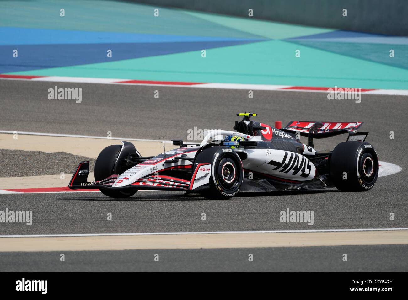 Haas driver Oliver Bearman of Britain in action during a Formula One ...