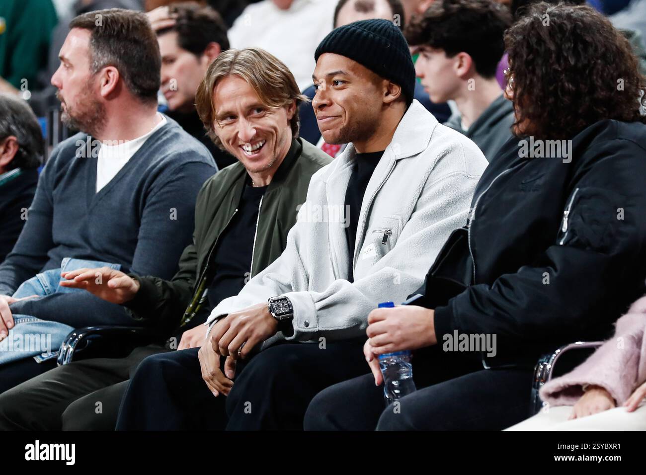 Luka Modric and Kylian Mbappe of Real Madrid during the Turkish ...