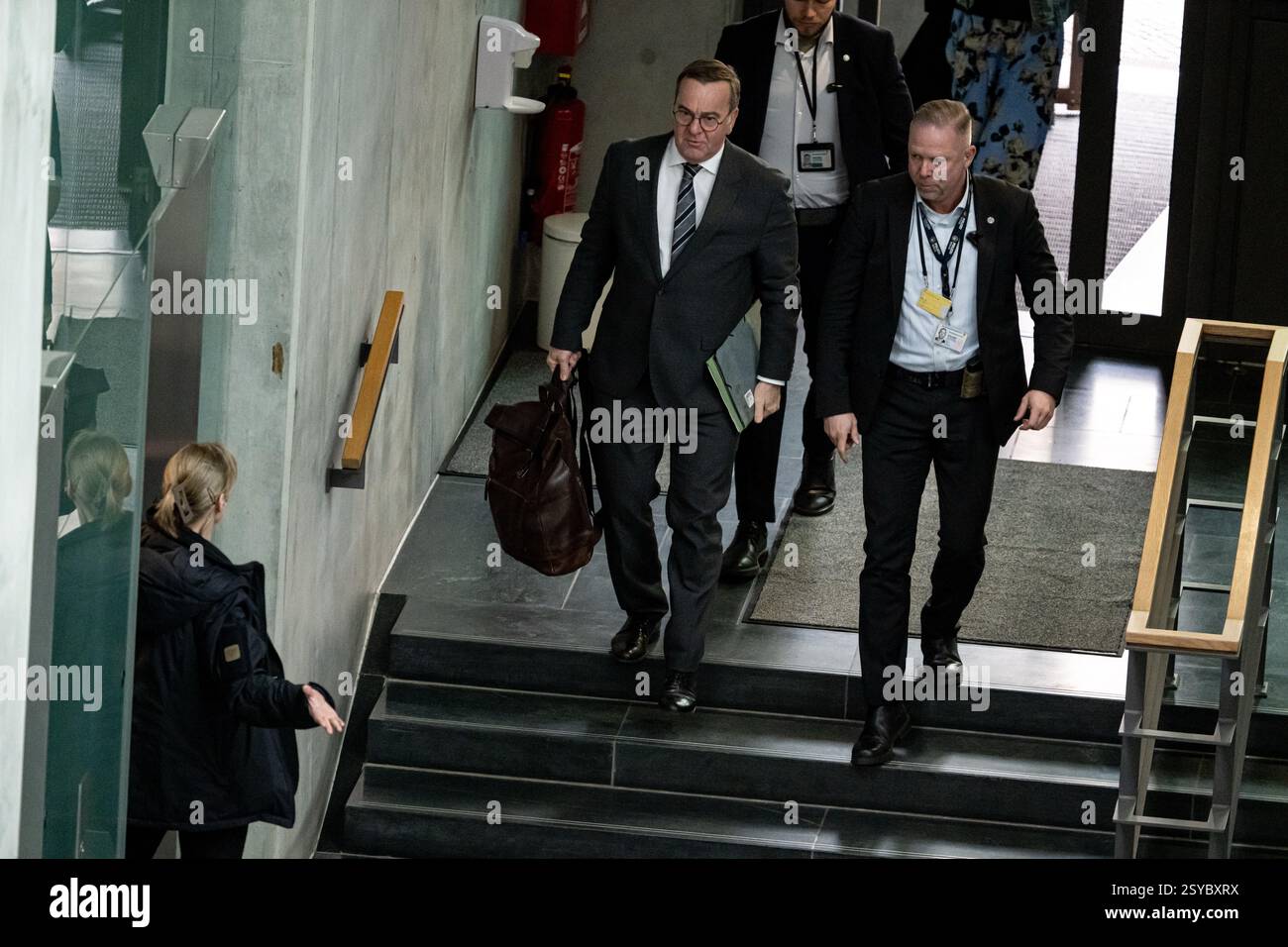 Berlin, Germany. 28th Feb, 2025. Boris Pistorius (SPD), Minister of ...