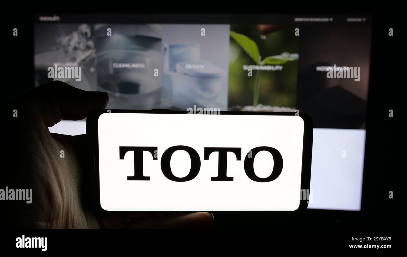 In this photo illustration, a cellphone with the logo of Japanese ...