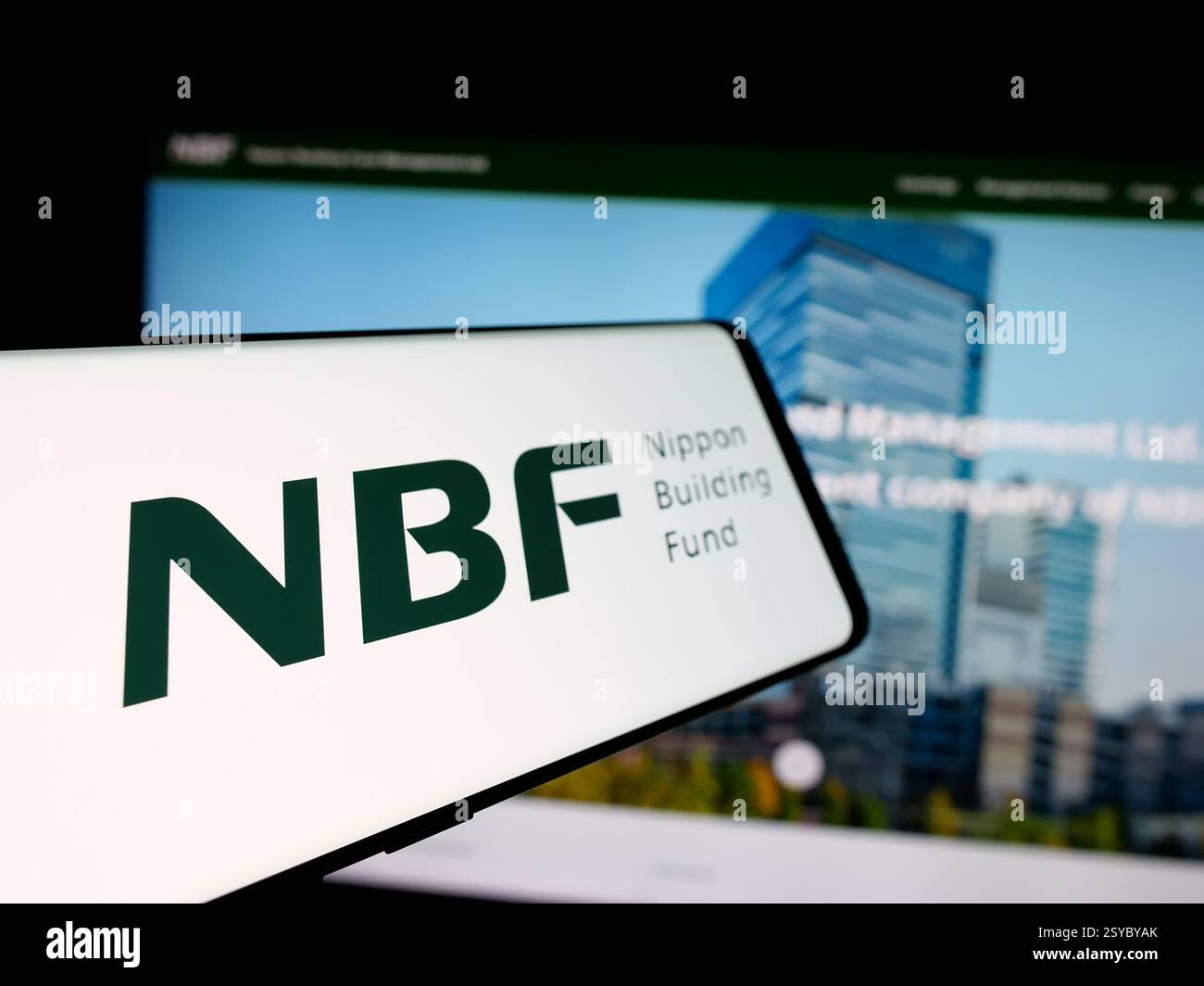 In this photo illustration, Japanese company Nippon Building Fund Inc ...