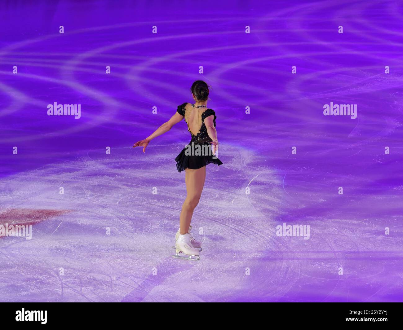 Skater performing her Artistic and Technical performance on the Ice ...