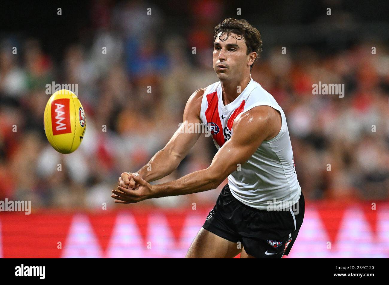 Gold Coast, Australia. 28th Feb, 2025. Sam Wicks of the Swans during ...