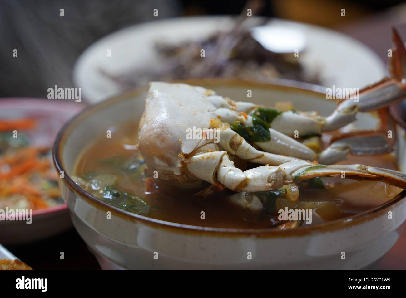 Kkotgae-tang, a traditional Korean dish, is a soup dish made by boiling ...