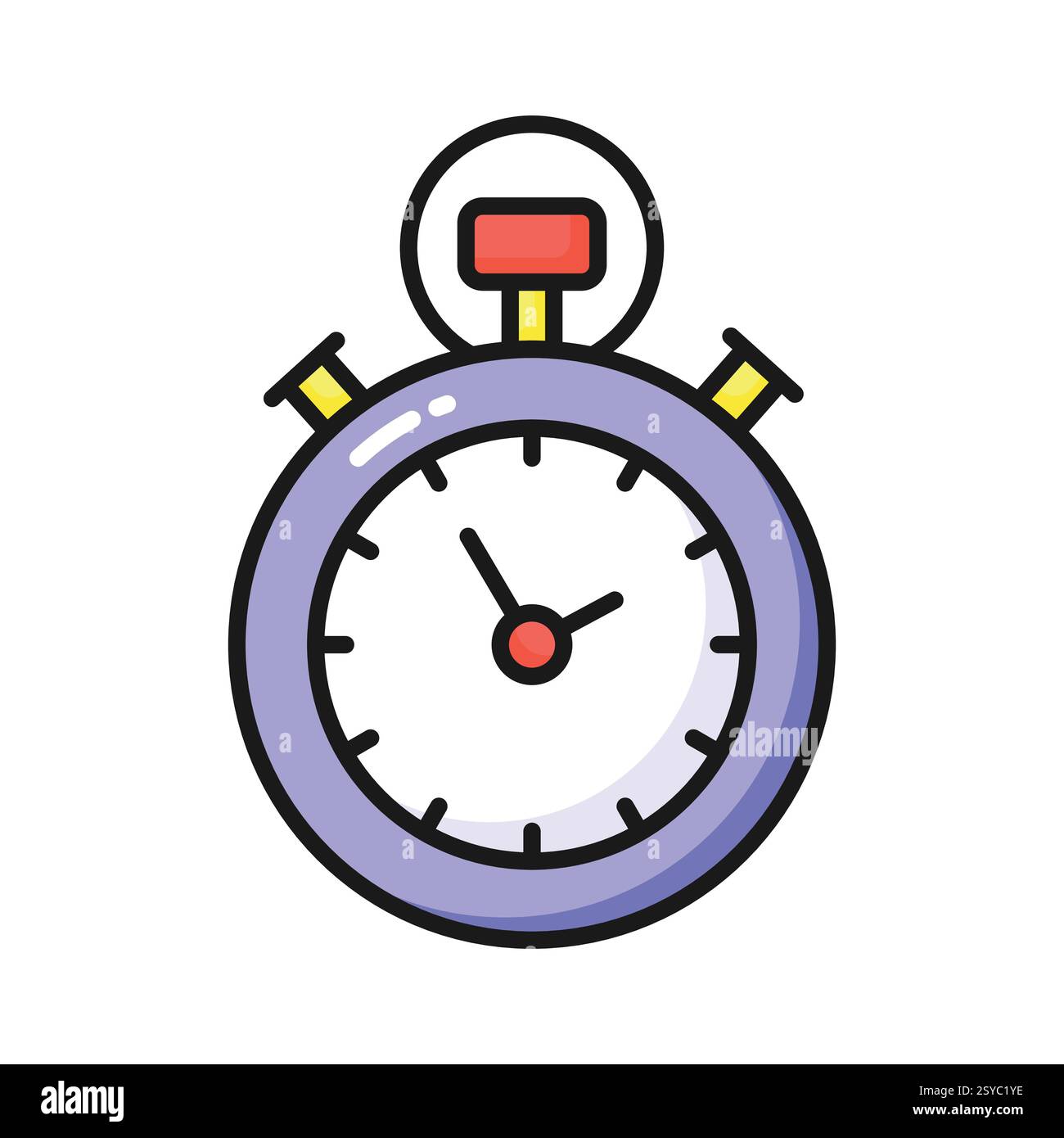 Download this premium vector of stopwatch timer in editable style ...