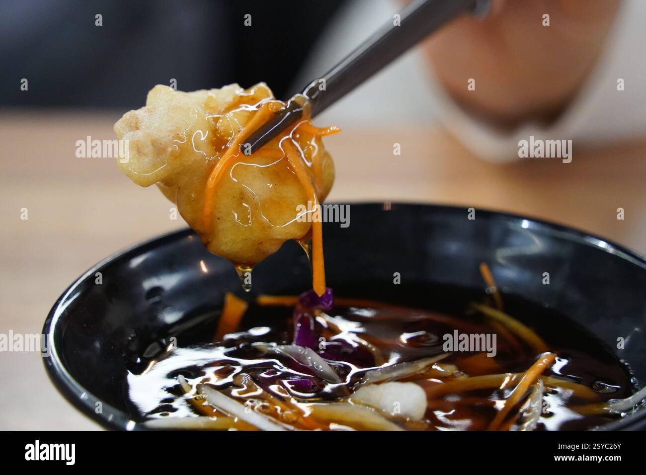 Tangsuyuk is a Korean-Chinese dish consisting of fried pork served with ...