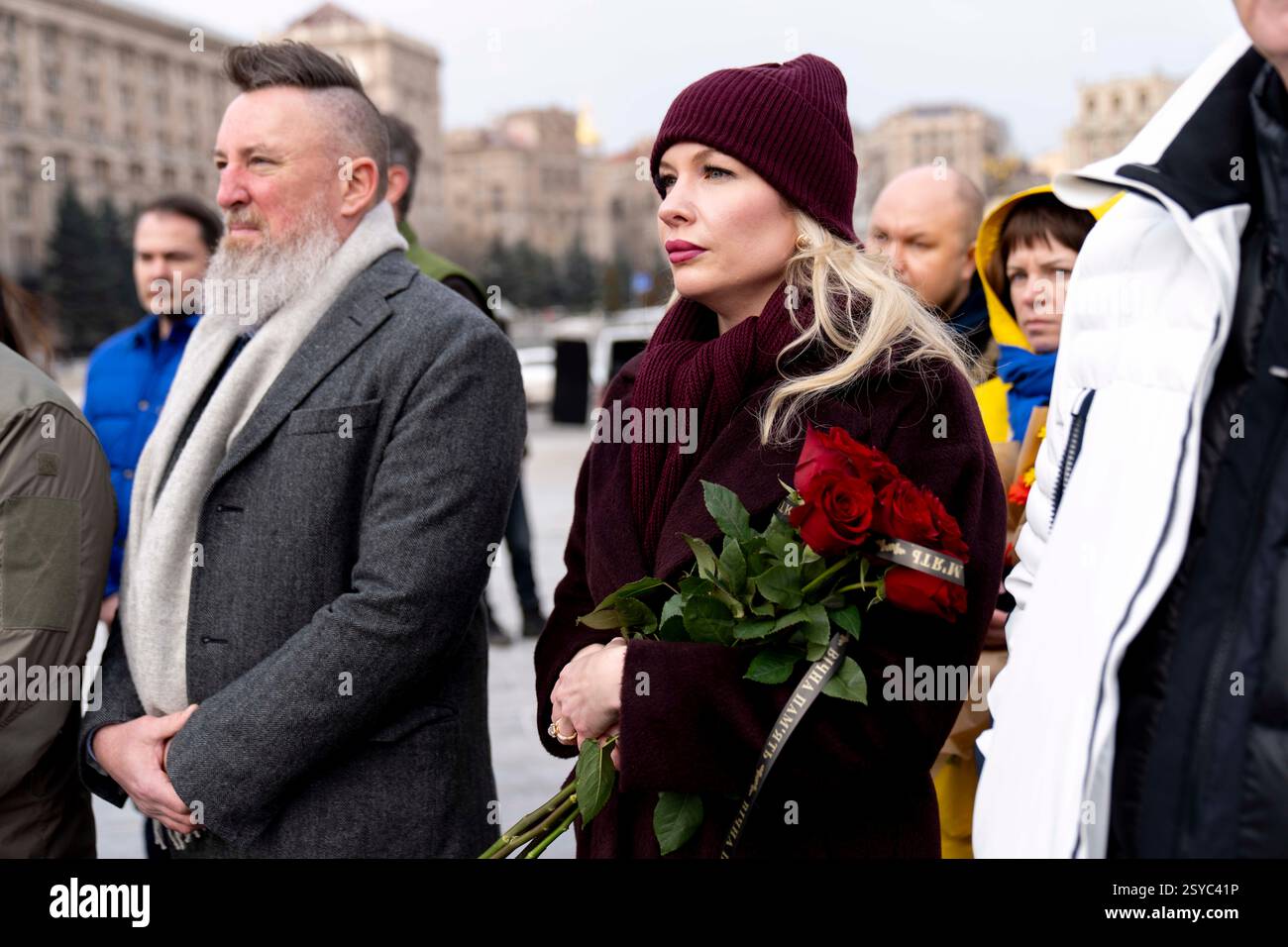 Memorial service for U.S. Marine Corps veteran Ethan Hertweck, who fell ...