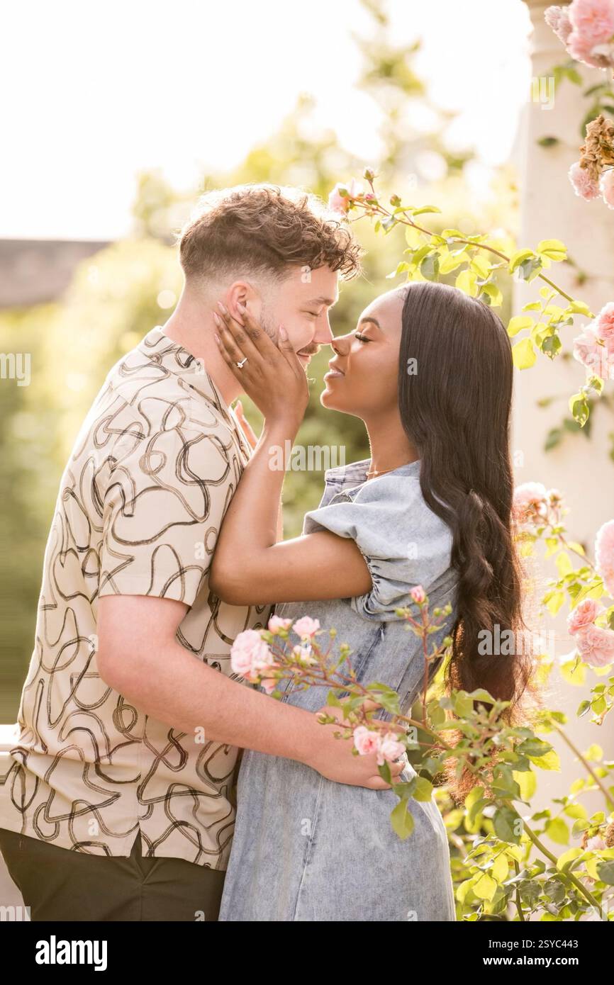 Couple looking deep into each others eyes Stock Photo - Alamy