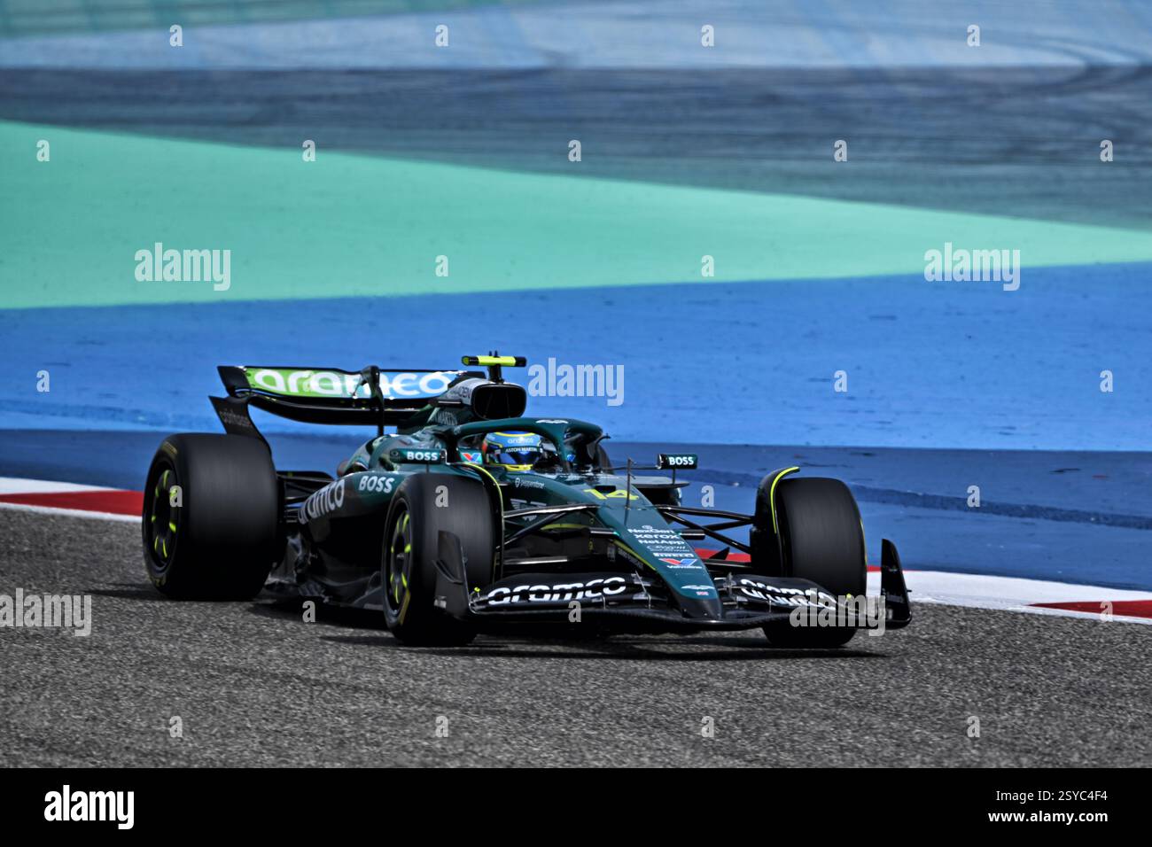 Sakhir, Bahrain. 28th Feb, 2025. Fernando Alonso (ESP) Aston Martin F1 Team AMR25. 28.02.2025 ...