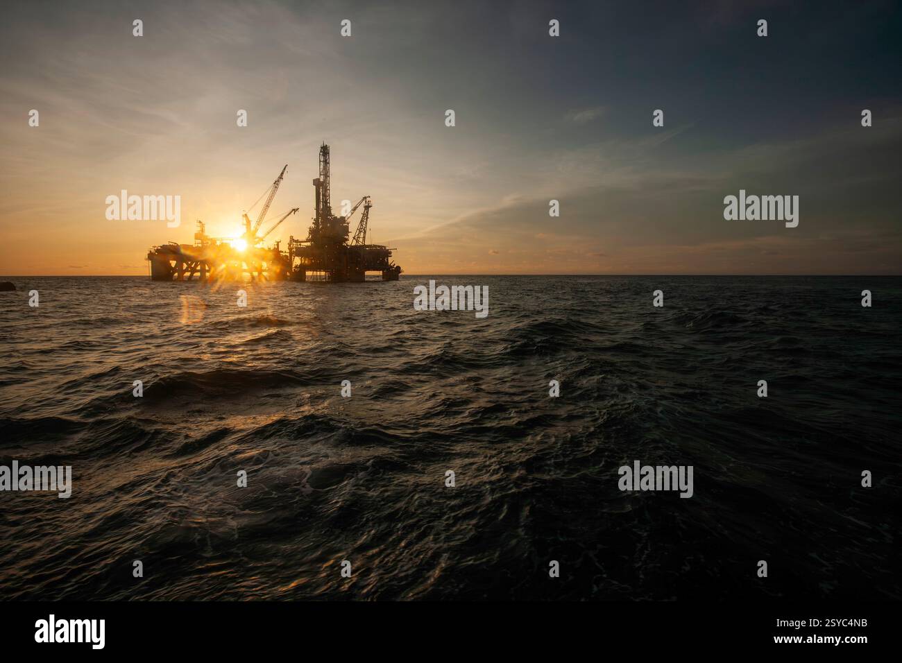 Offshore energy production West Africa Stock Photo - Alamy