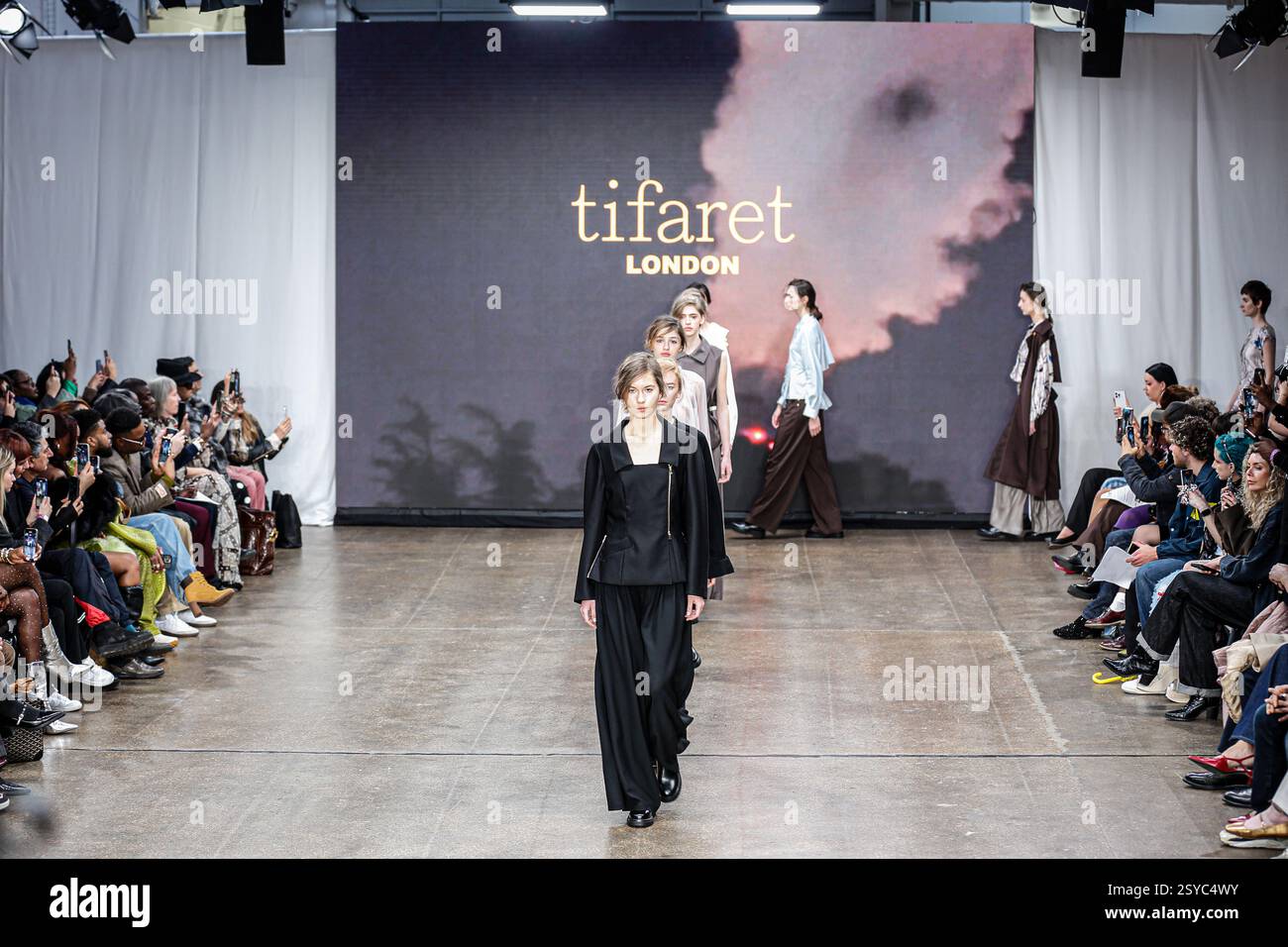 London, UK. 21 February, 2025. Fashion Show TIFARET. “Catwalk show at ...