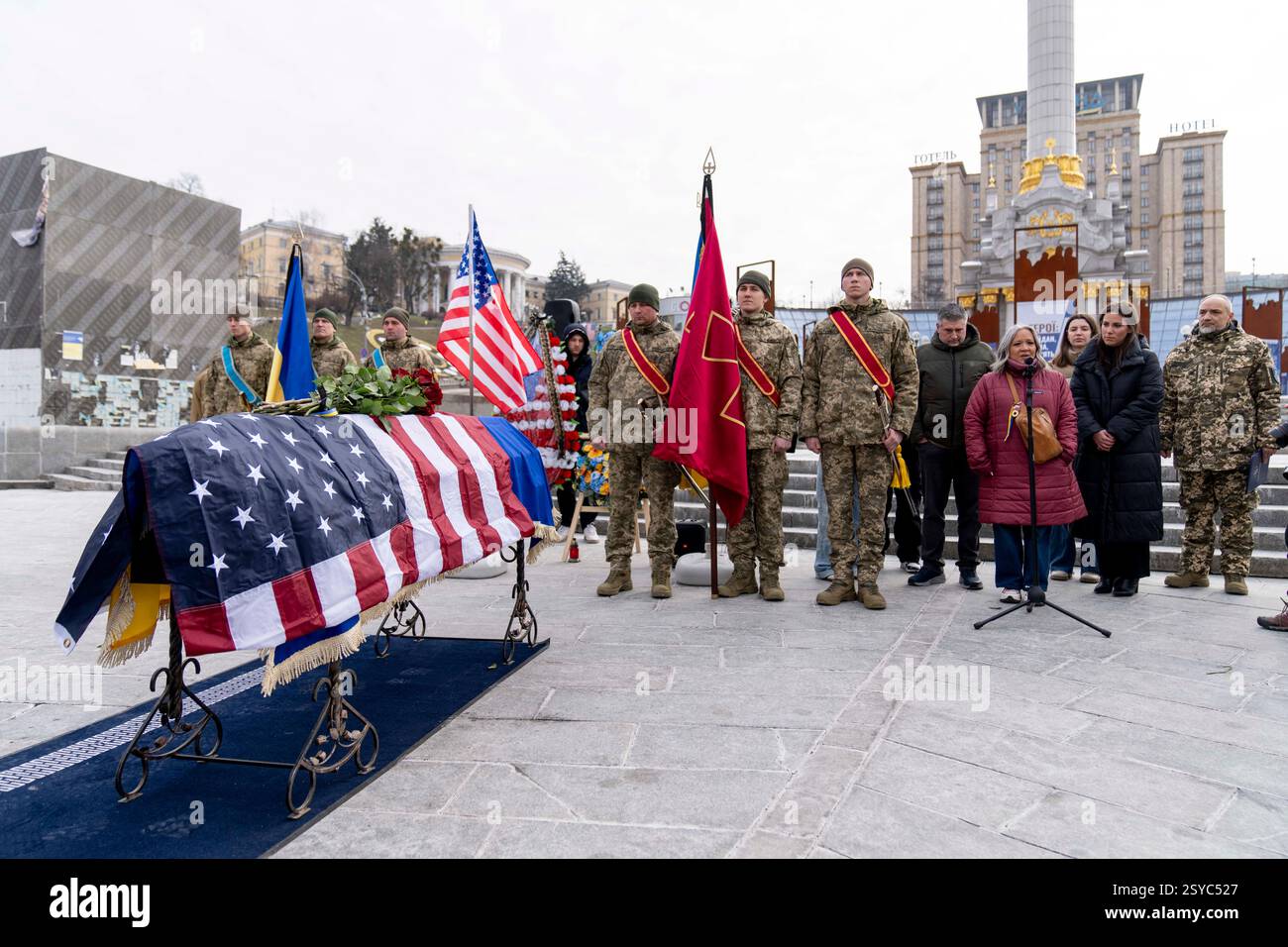 February 28, 2025, Kyiv, Kyiv City, Ukraine: Mother Leslie Hertweck ...