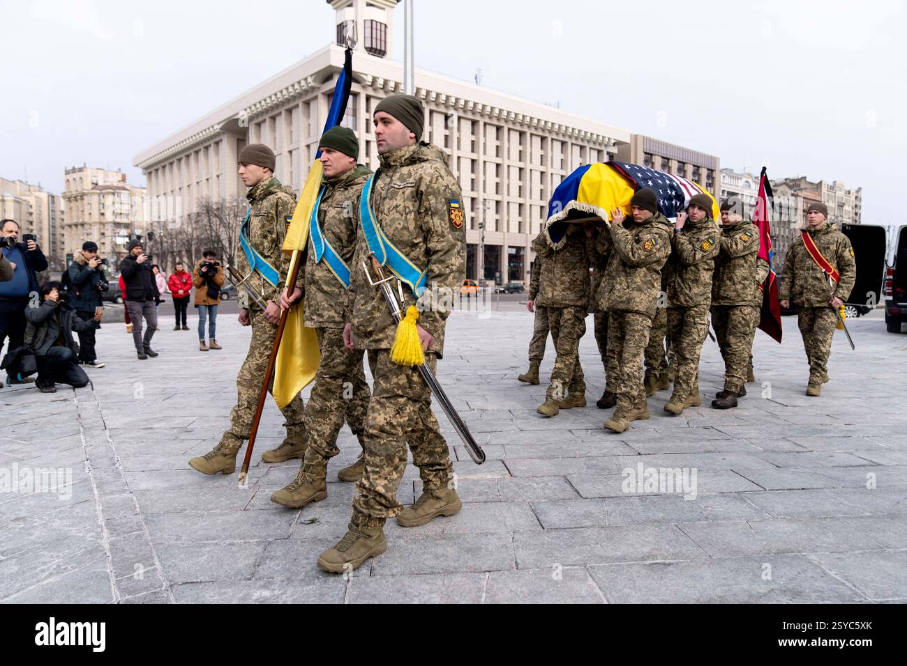 Memorial service for U.S. Marine Corps veteran Ethan Hertweck, who fell ...