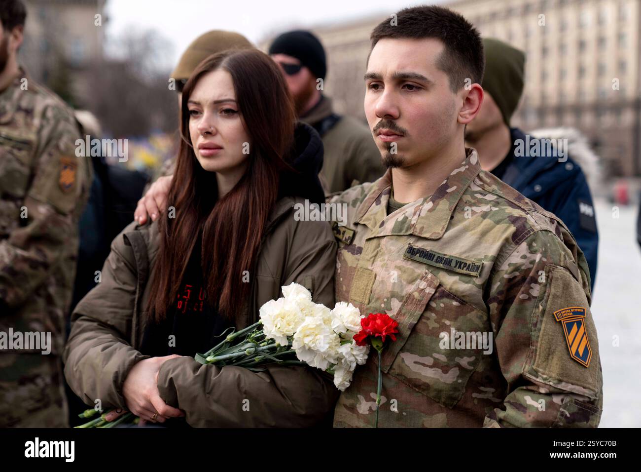 Memorial service for U.S. Marine Corps veteran Ethan Hertweck, who fell ...