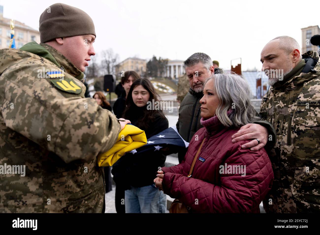 February 28, 2025, Kyiv, Kyiv City, Ukraine: Parents Leslie and John ...