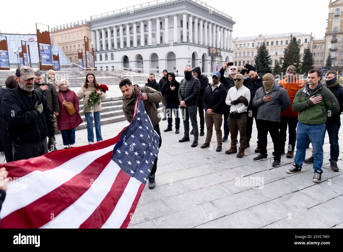 Memorial service for U.S. Marine Corps veteran Ethan Hertweck, who fell ...