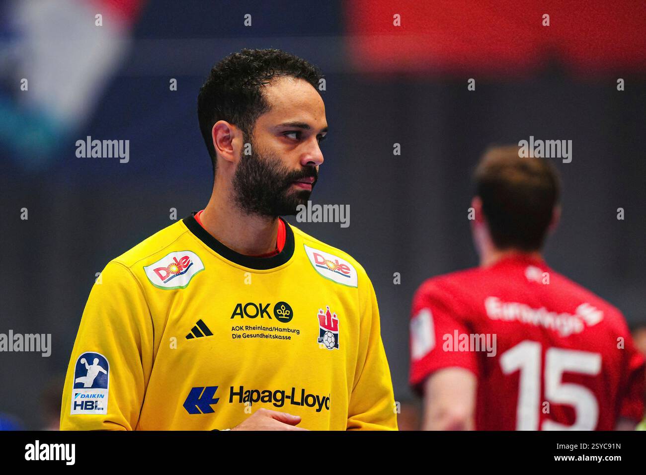 Hamburg, Deutschland. 27th Feb, 2025. Mohamed El-Tayar (Handball Sport ...
