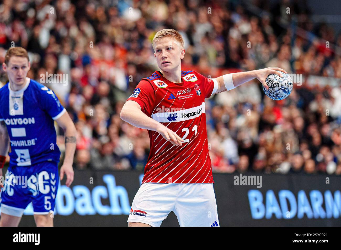 7 Meter Wurf/Tor Frederik Bo Andersen (Handball Sport Verein Hamburg ...