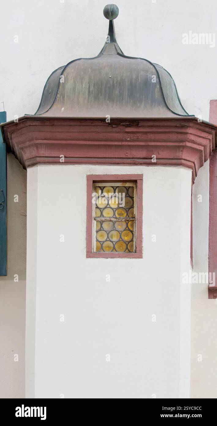 Historic Window with Decorative Glass and Architectural Dome in ...