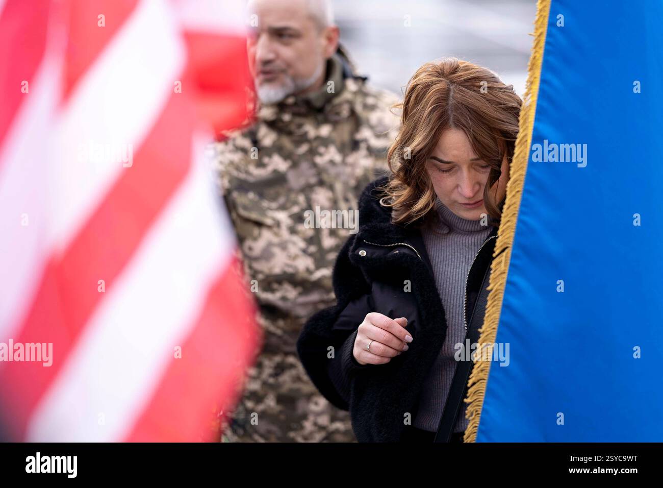 Memorial service for U.S. Marine Corps veteran Ethan Hertweck, who fell ...