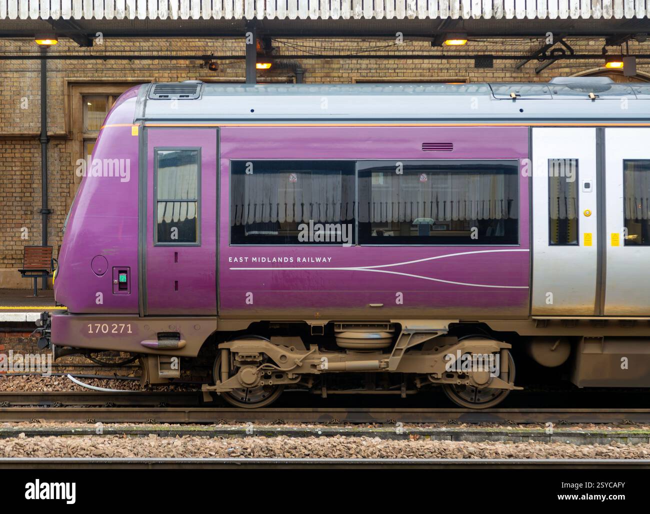 EMR Regional Class 170 train at Lincoln railway station, city of ...