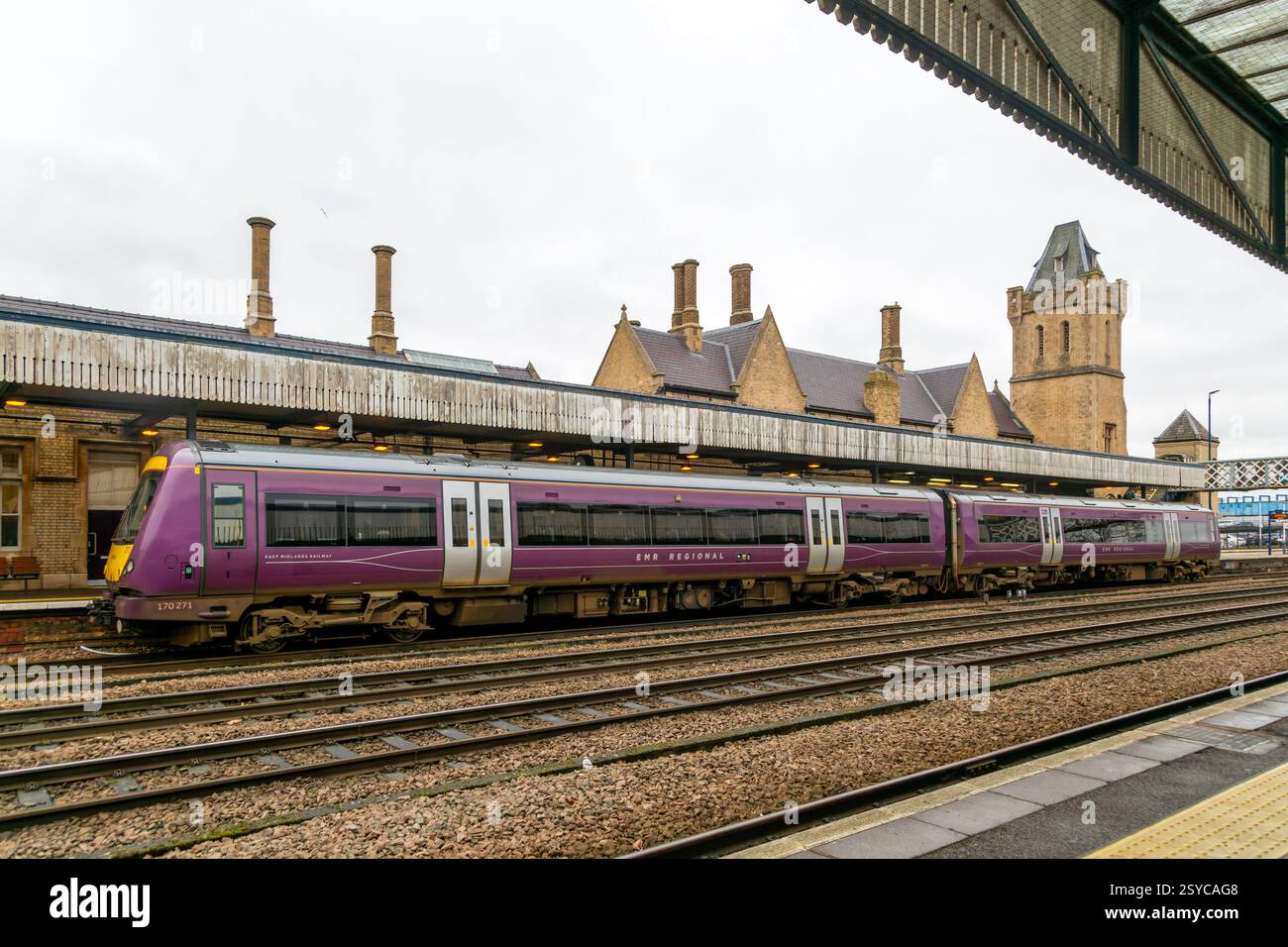 EMR Regional Class 170 train at Lincoln railway station, city of ...