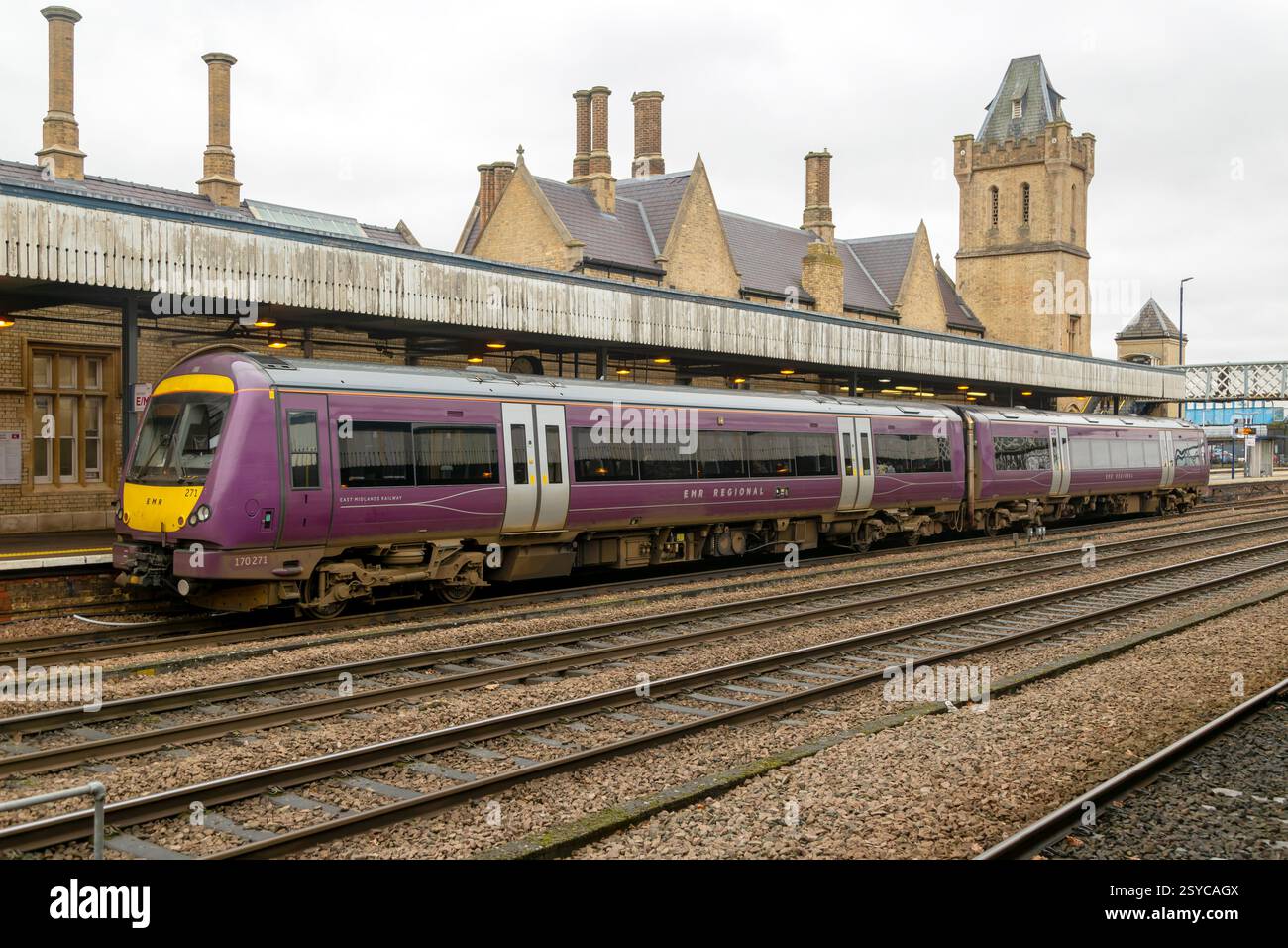 EMR Regional Class 170 train at Lincoln railway station, city of ...