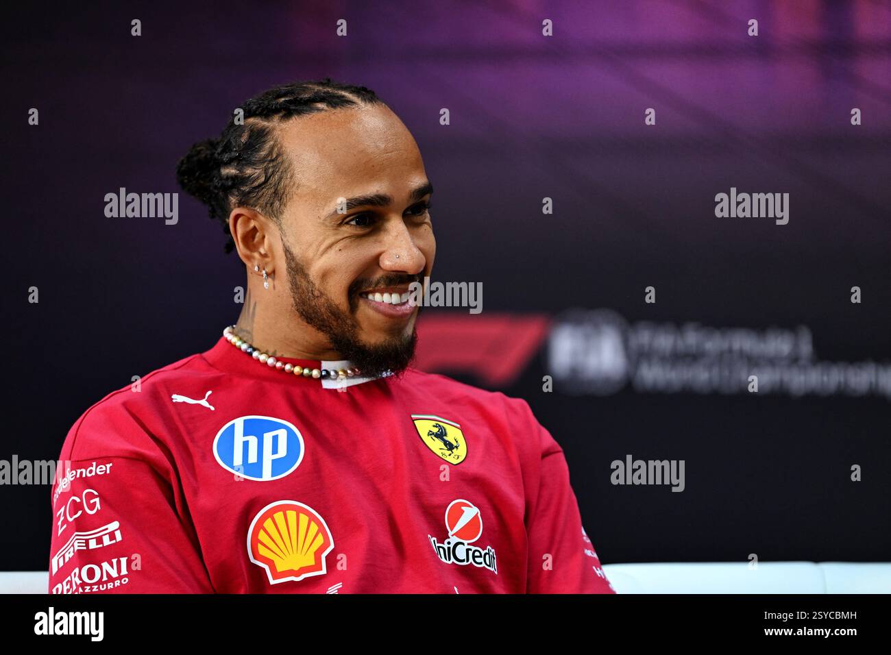 Sakhir, Bahrain. 28th Feb, 2025. Lewis Hamilton (GBR) Ferrari in the ...