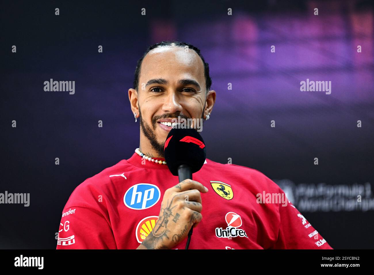 Sakhir, Bahrain. 28th Feb, 2025. Lewis Hamilton (GBR) Ferrari in the ...