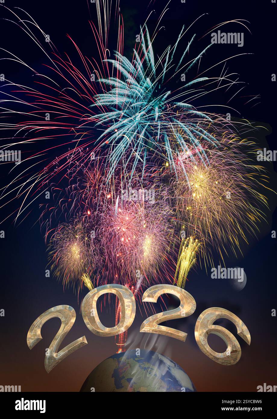 New year 2026 fireworks hi-res stock photography and images - Alamy