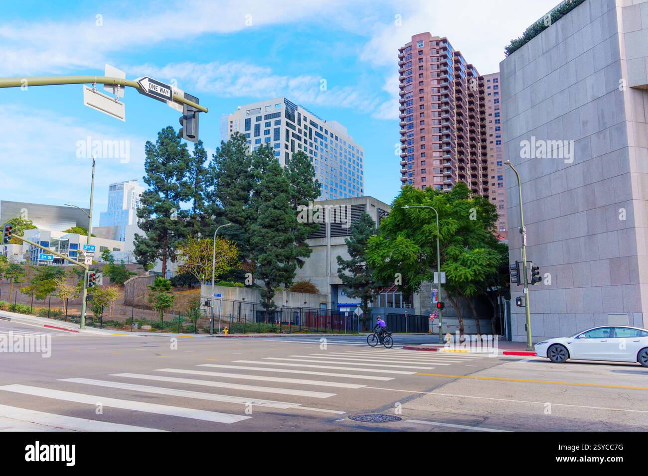Los Angeles, California - January 7, 2025: View of an urban ...