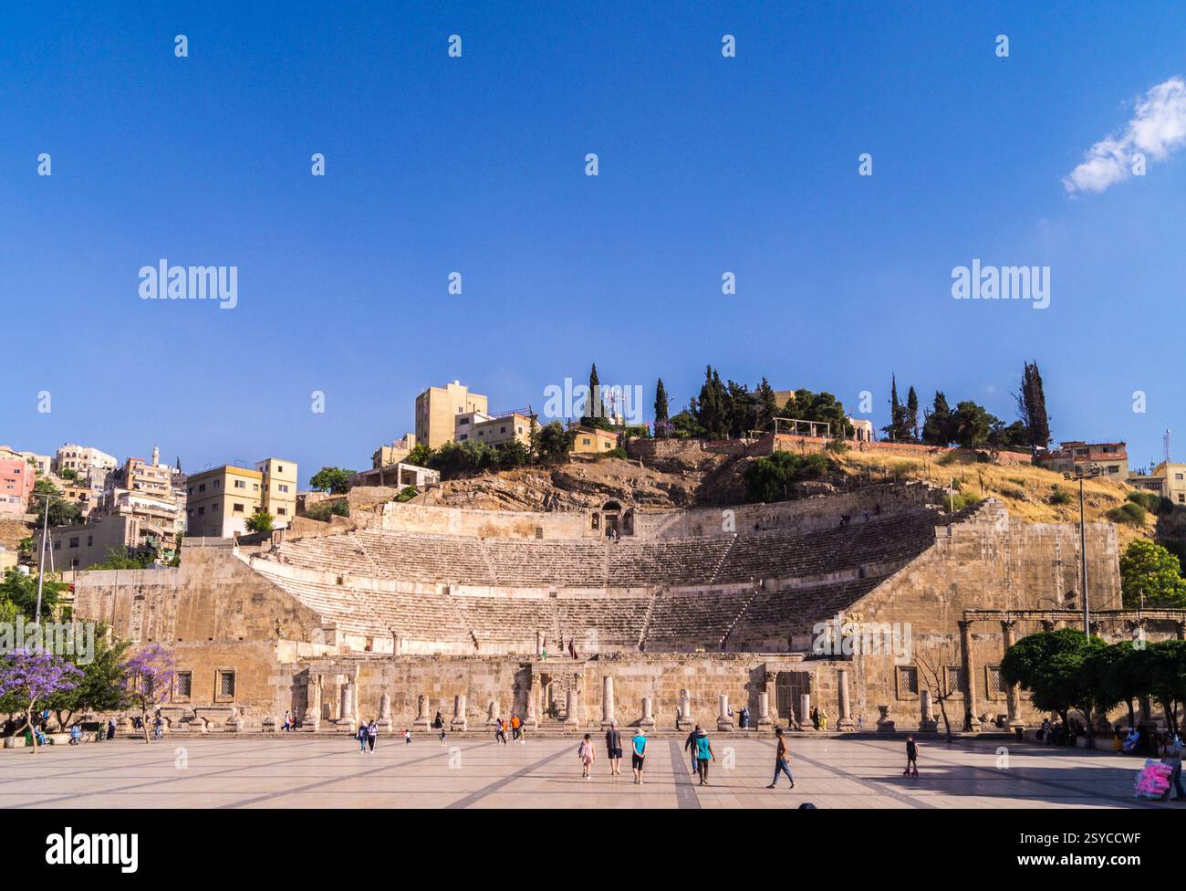 Roman amphitheatre, Amman, Jordan Stock Photo - Alamy