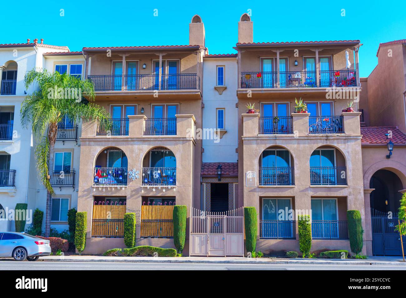 Riverside, California - December 31, 2024: Inviting view of a stylish ...