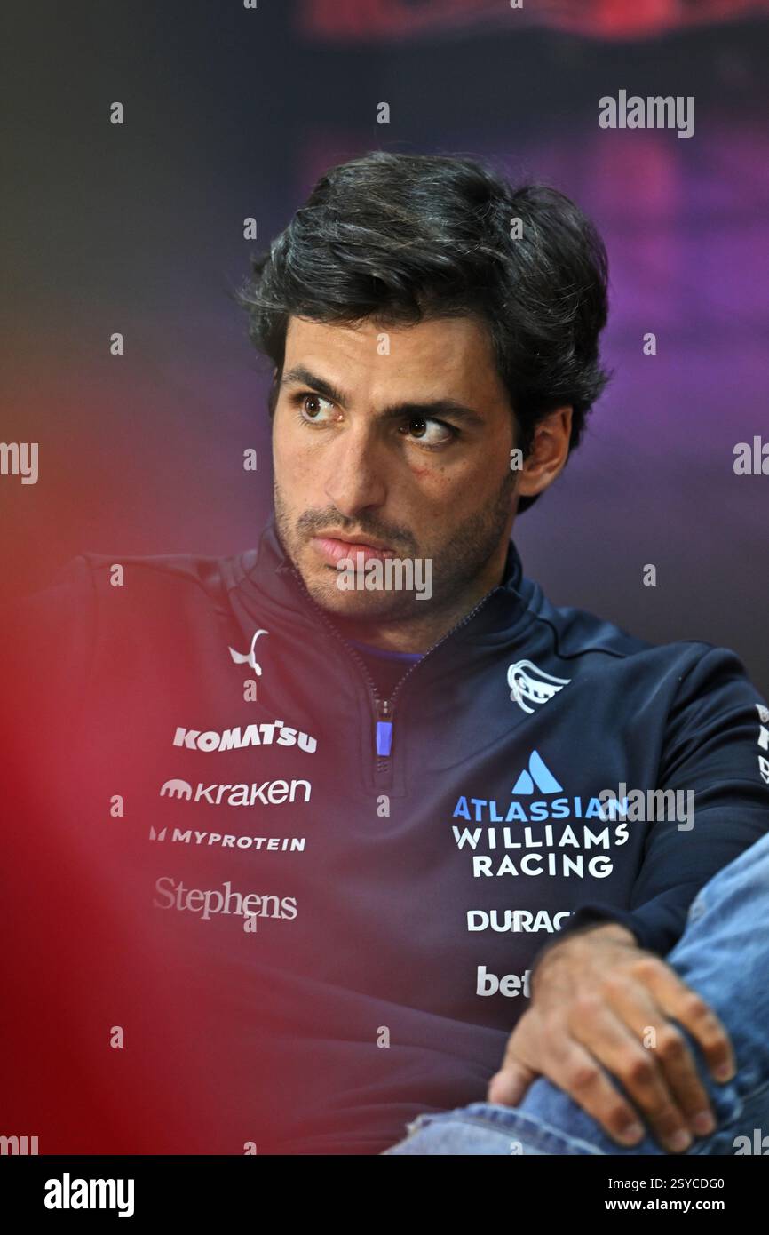 Sakhir, Bahrain. 28th Feb, 2025. Carlos Sainz (ESP) Atlassian Williams ...