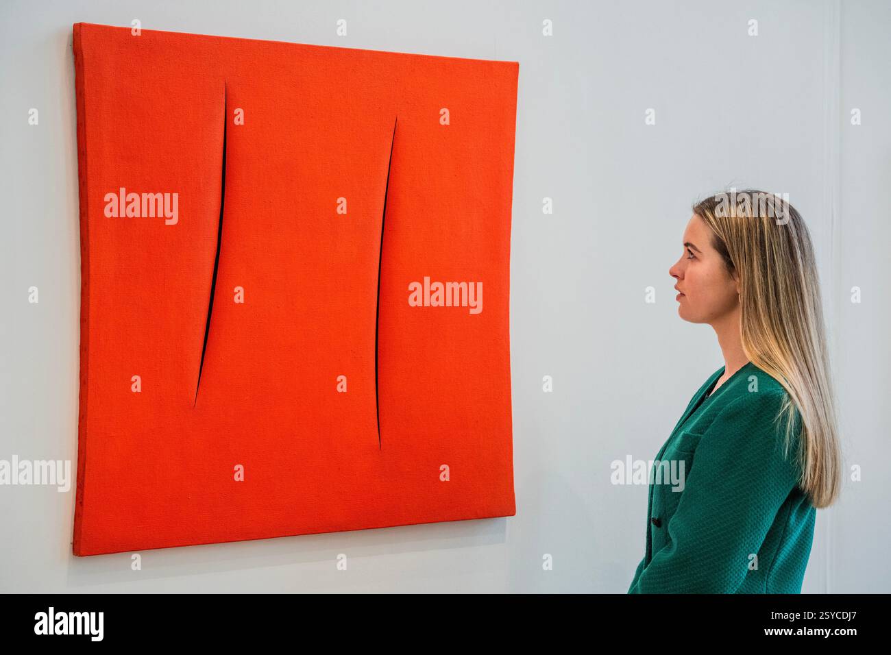 London, UK. 28 Feb 2025. Concetto spaziale, Attese by Lucio Fontana ...