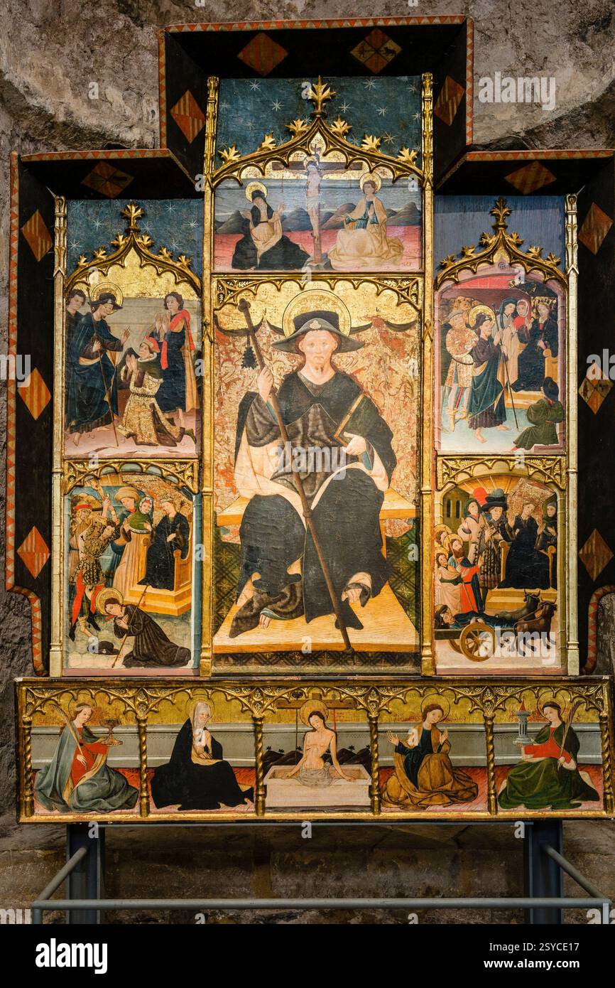 retable of Santiago, temple painting on panel, 15th century, Blasco de ...