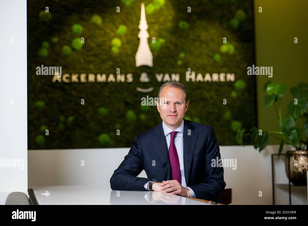 Antwerp, Belgium. 28th Feb, 2025. Ackermans & van Haaren co-CEO John ...