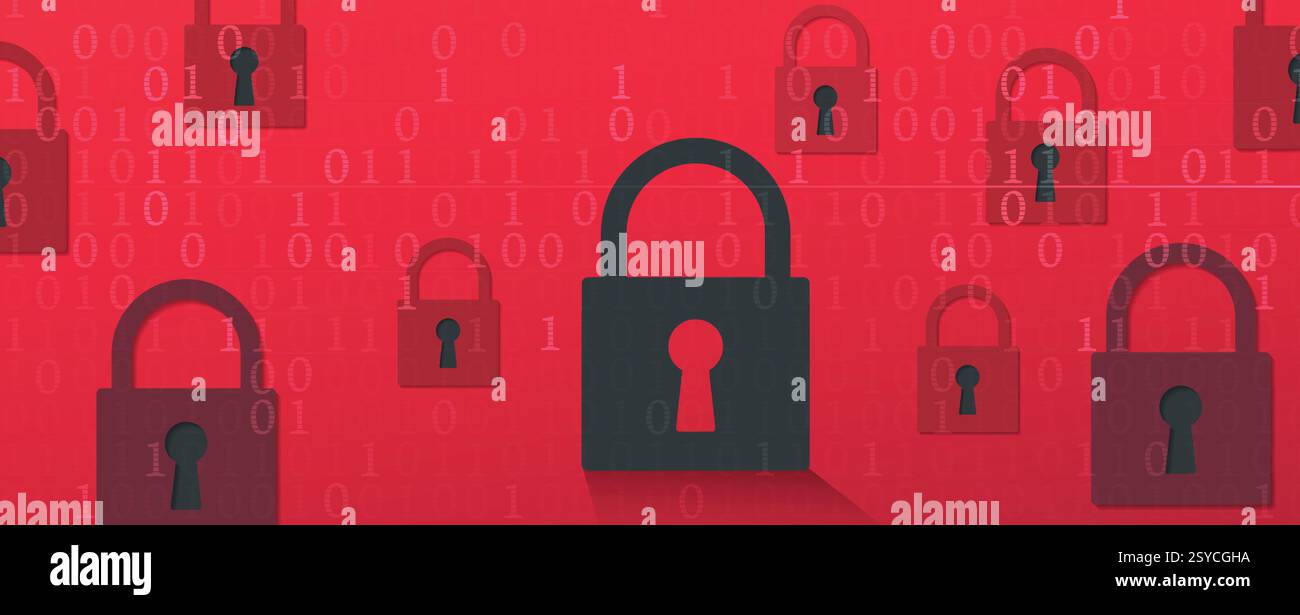 Cyber security protection devices from hacker attack Stock Vector Image ...