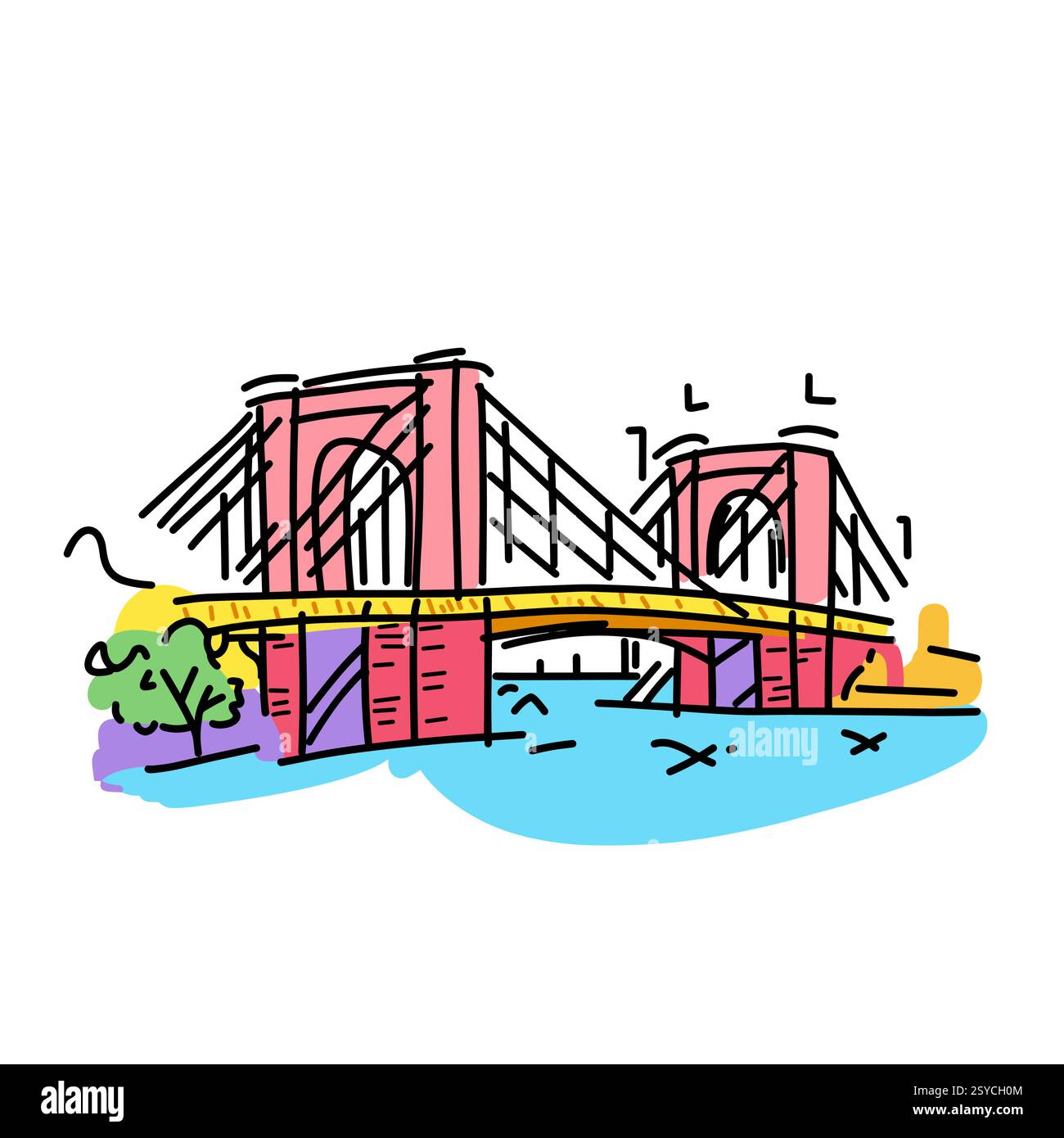 Visit brooklyn Stock Vector Images - Alamy