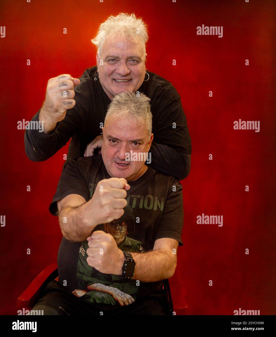 The musical group, Reincidentes, pose for Europa Press, February 28 ...