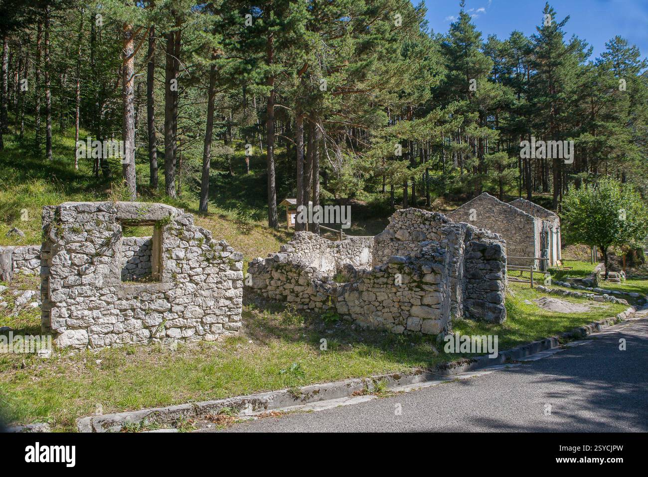 Italia, Friuli, Carnia, Val Dogna - Plans area , fortified line of the ...
