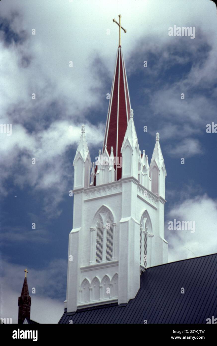 Virginia City, NV. USA. June 1981. The first Catholic church in ...