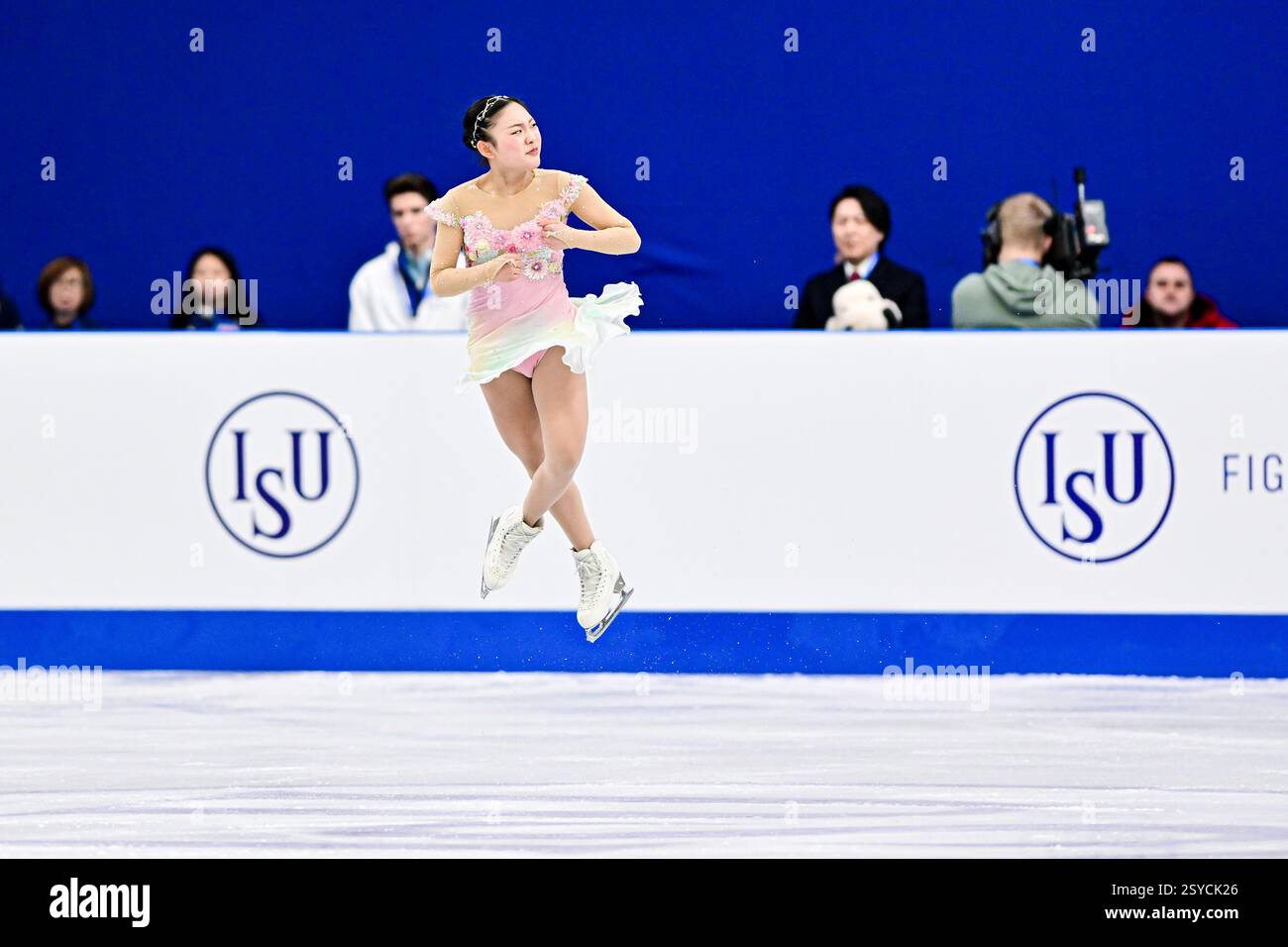 Kaoruko WADA (JPN), during Junior Women Short Program, at the ISU World ...