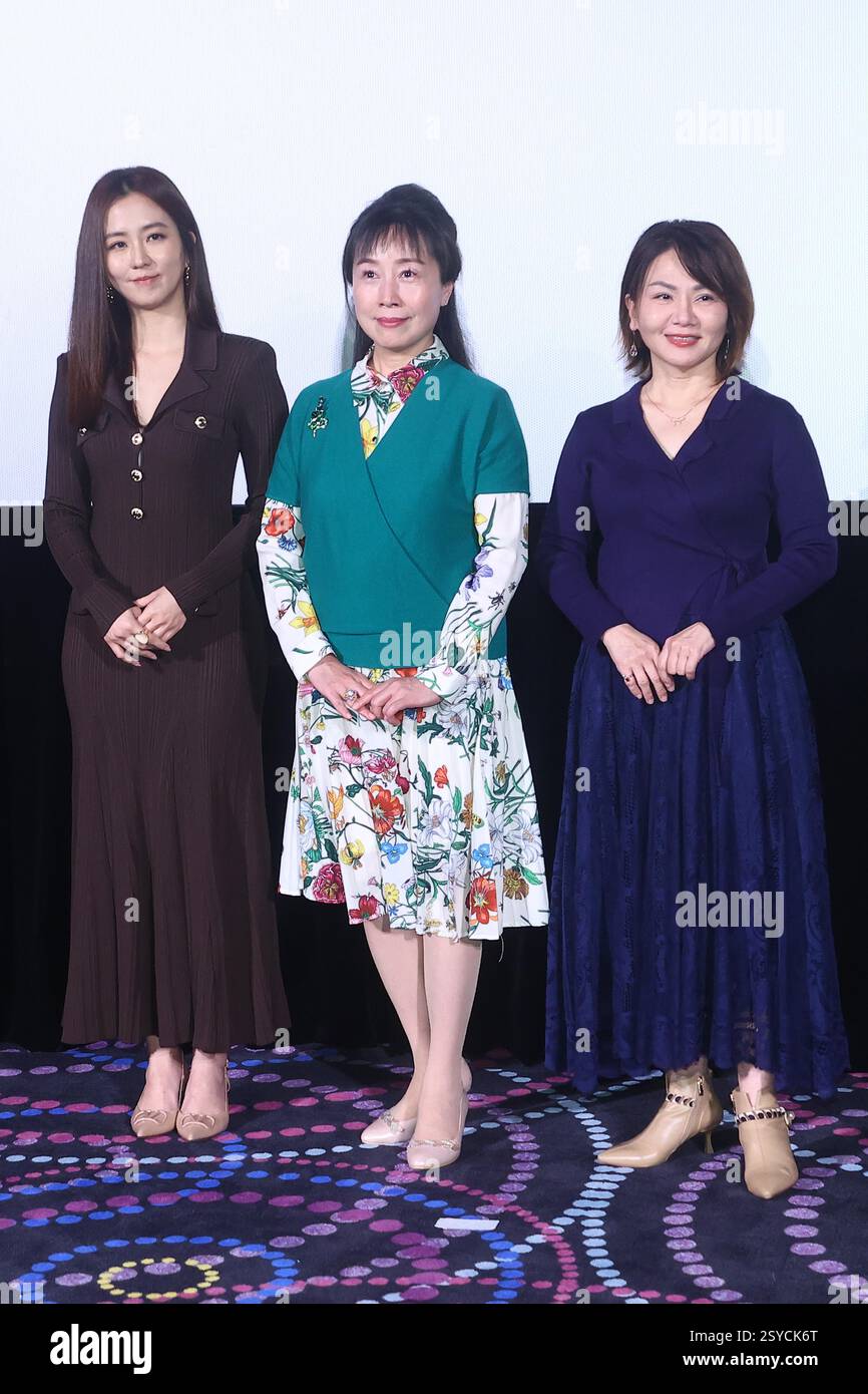 TAIPEI, CHINA - FEBRUARY 28, 2025 - Taiwanese actress Chou Hsiao-Han ...