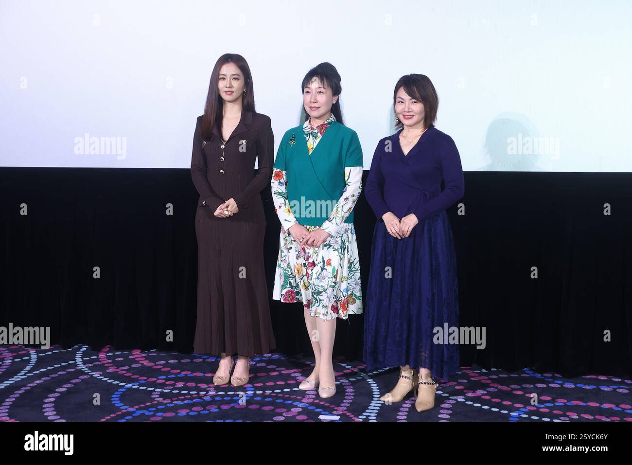 TAIPEI, CHINA - FEBRUARY 28, 2025 - Taiwanese actress Chou Hsiao-Han ...